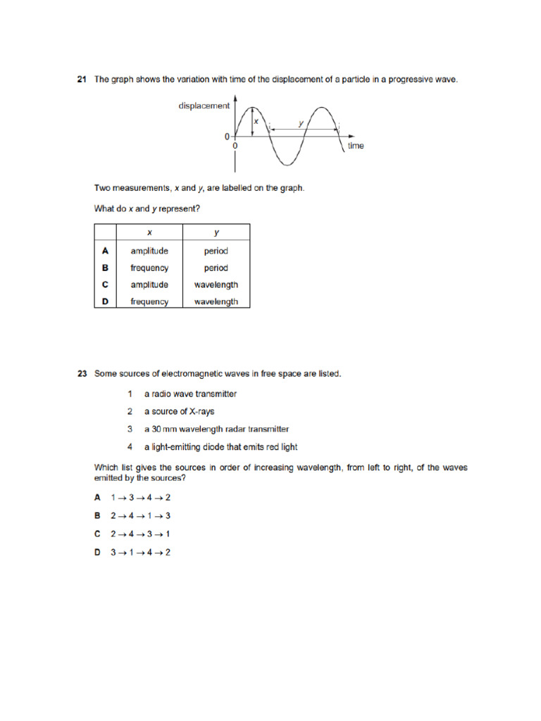 Waves Questions | PDF
