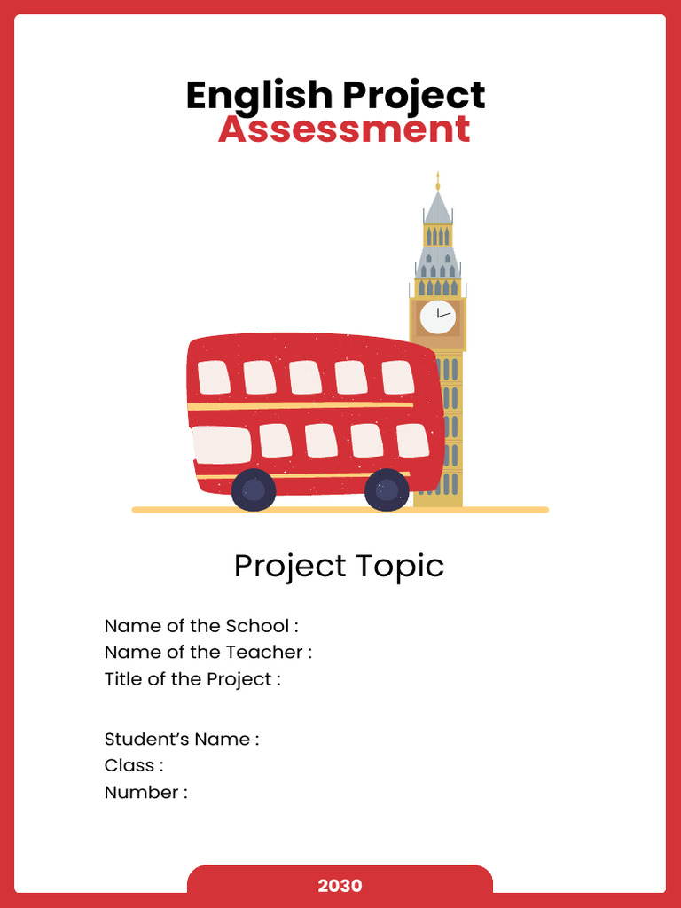 English Project Assessment Template | PDF