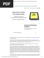 CPU Gold Content and Weights List | PDF