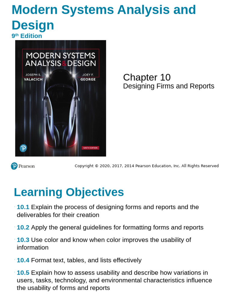 CH10 PPT DesigningForms&Reports | PDF | Usability | Typefaces
