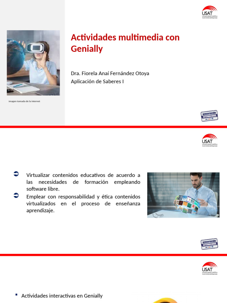 Actividades Multimedia Con Genially | PDF | Enseñando | Multimedia