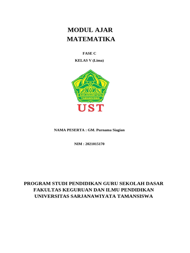 Modul Ajar PGSD BULAN | PDF