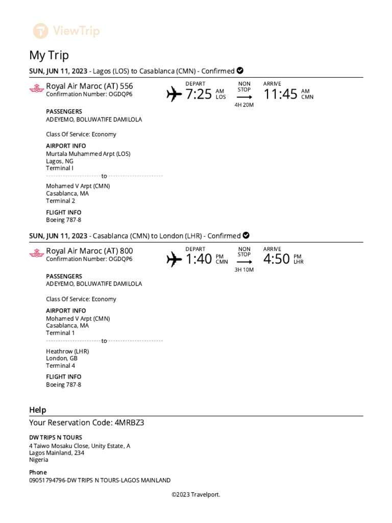 Travelport Viewtrip - My Trip(20) | PDF