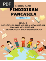 Modul Ajar Pendidikan Pancasila Kelas 6 Mengenal Norma, Hak, Dan Kewajiban | PDF