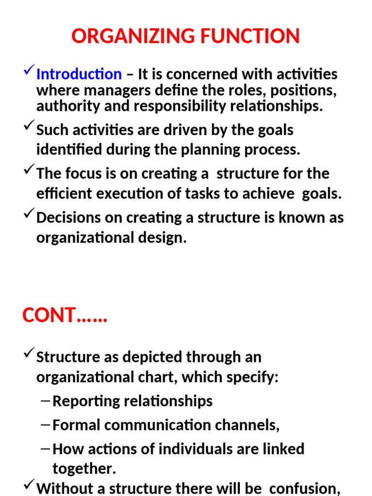 FMM - 3343 - Organizing Function | PDF | Hierarchy | Social Psychology