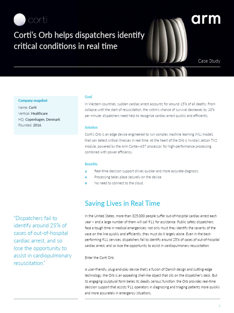 Corti Orb Case Study April 2019 FINAL - DIGITAL | PDF | Cardiopulmonary ...