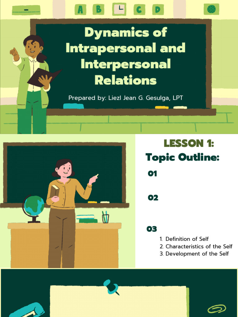 LESSON 1 - Intrapersonal and Interpersonal Relation | PDF | Psychology ...