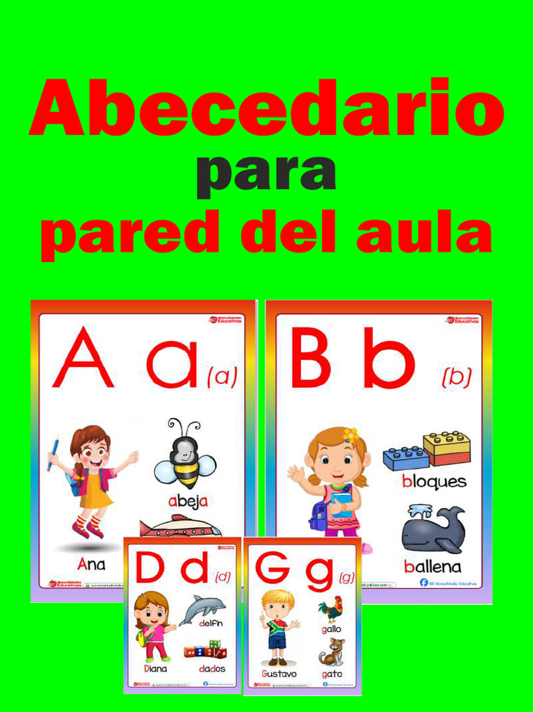 Abecedario para La Pared Del Aula | PDF