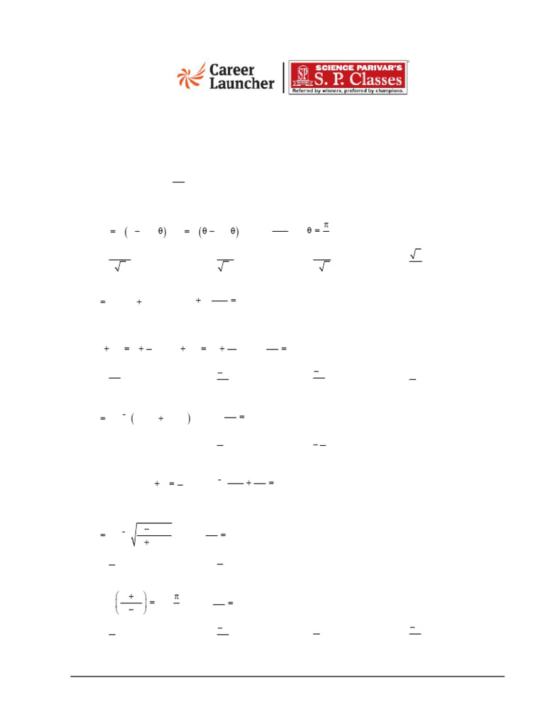 CLSP - WT (Math) - Differentiation (18-06-23) - Test & Ans | PDF ...