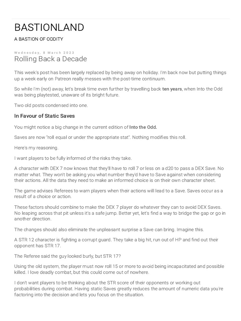 BASTIONLAND - Rolling Back A Decade | PDF