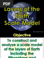 Layers of The Earth Scale Model | PDF | Tectonics | Geophysics
