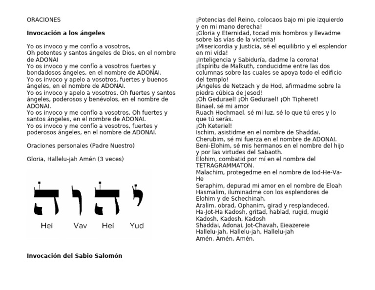 ORACIONES | PDF | Concepciones de dios | Teología