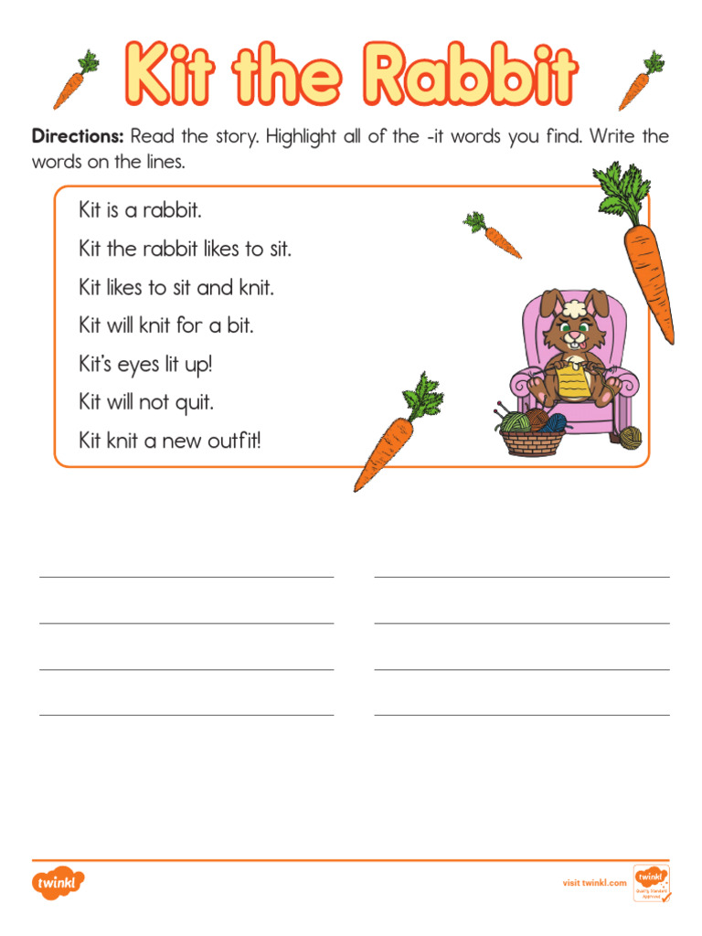 Phonics Fun with Kit the Rabbit | PDF