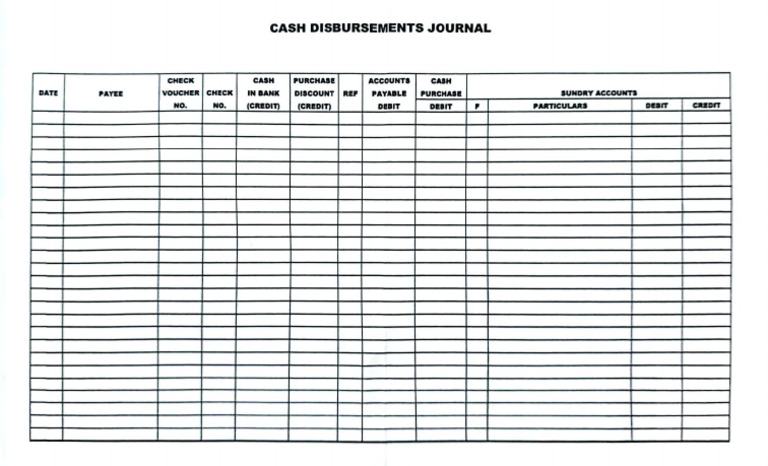 Disbursement Journal | PDF