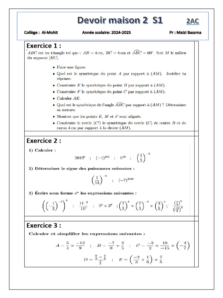 Exercice 1 | PDF