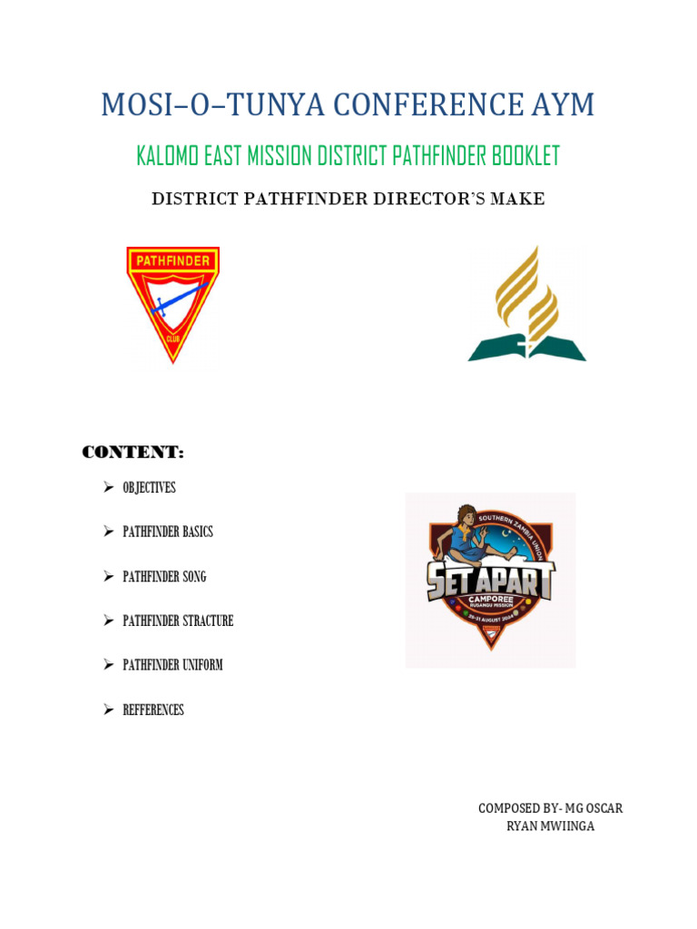 Pathfinder Club Guide and Objectives | PDF | Religious Belief And ...