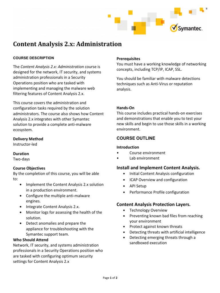 Content Analysis 2x Administration | PDF | Antivirus Software | Security