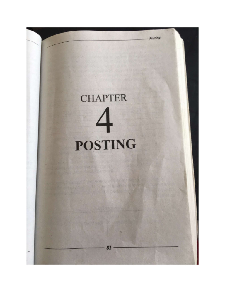 Chapter 4 (ACCTG 11) | PDF