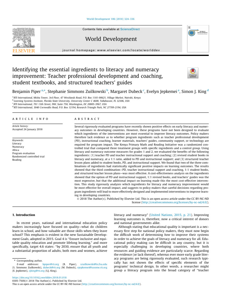 Essential Ingredients for Literacy Success | PDF | Teachers | Literacy