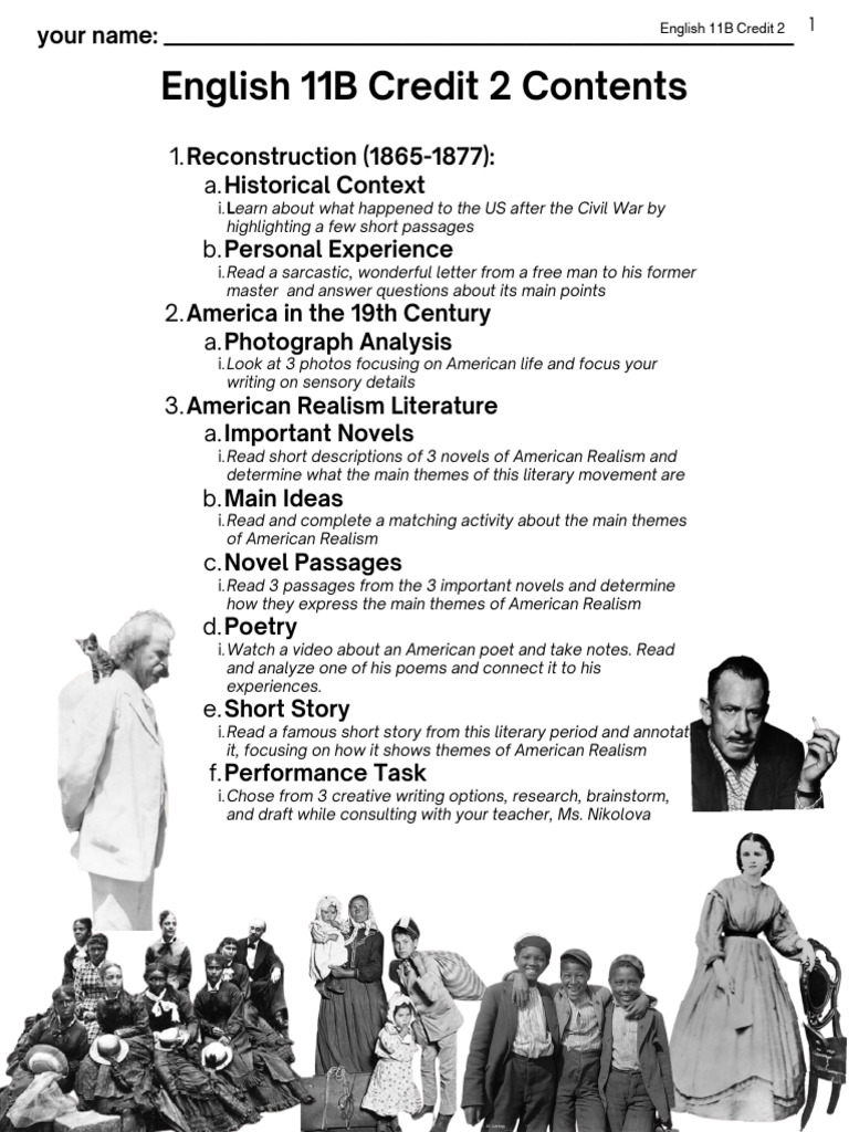 American Realism 1860-1940s | PDF