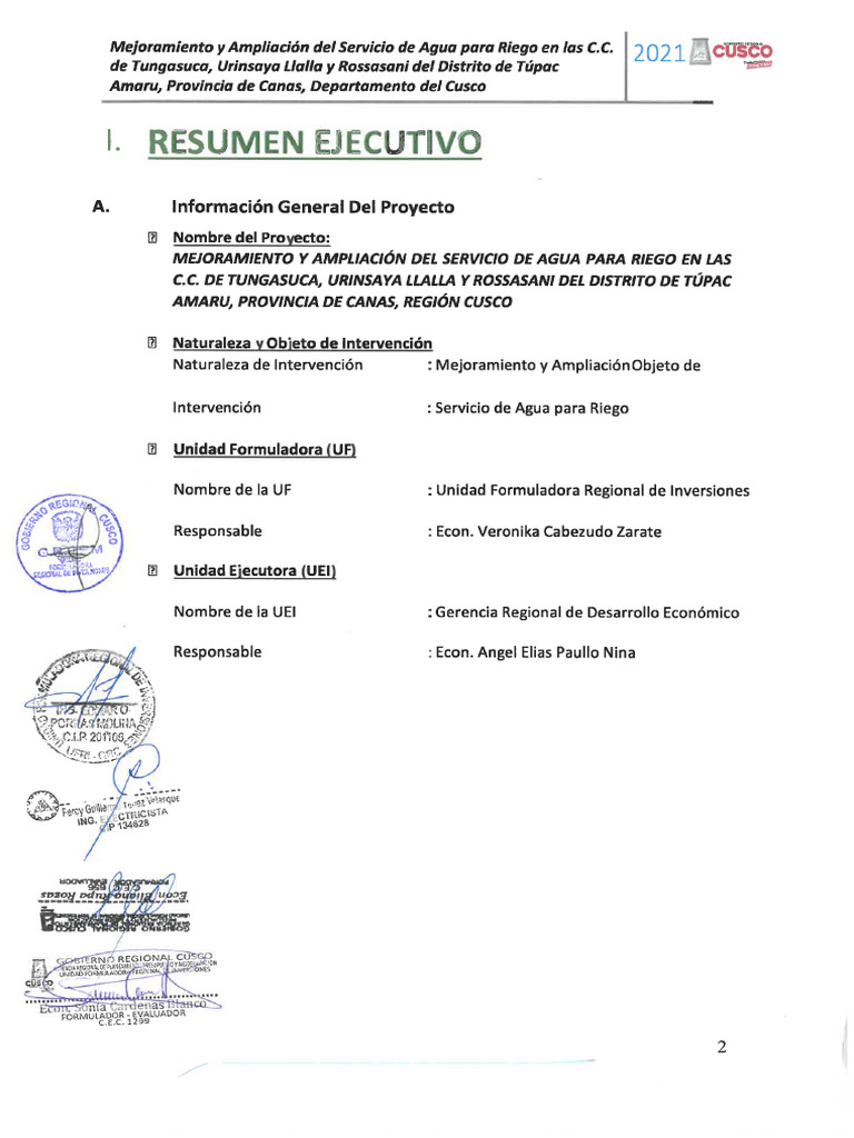 Formato 8A - Llaspay | PDF