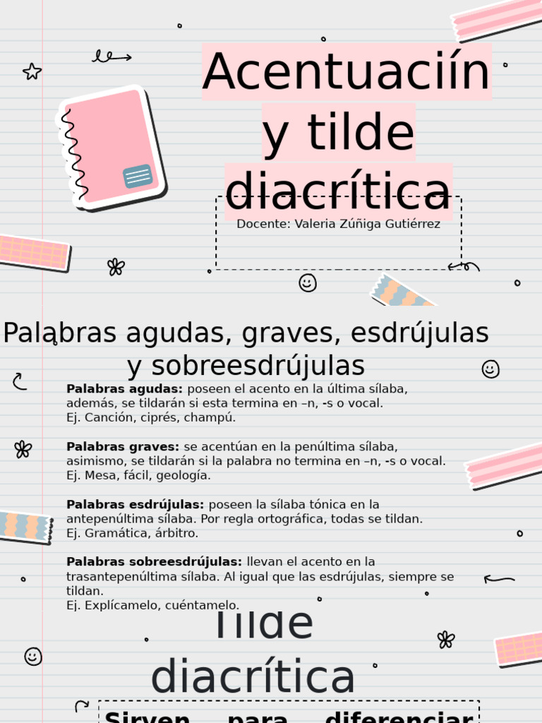 Reglas de Acentuación y Tilde Diacrítica | PDF