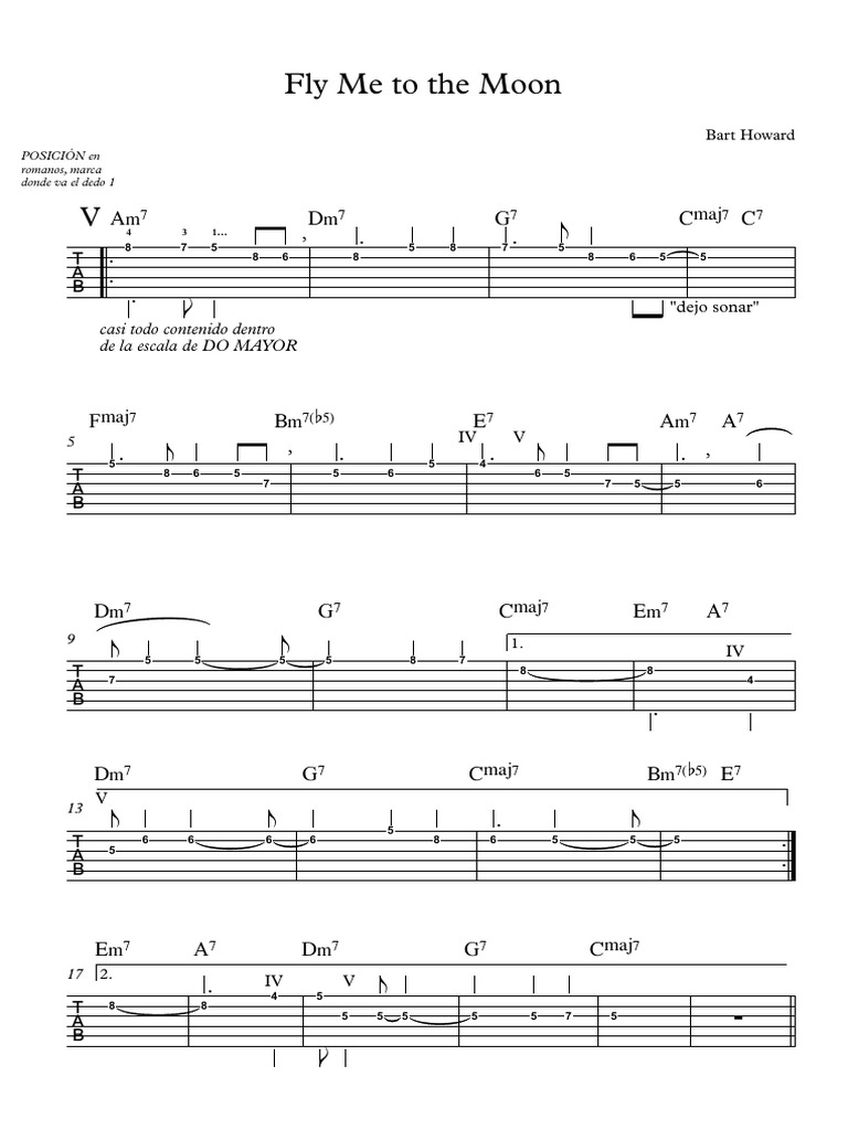 Fly Me To The Moon Melo + Armo | PDF