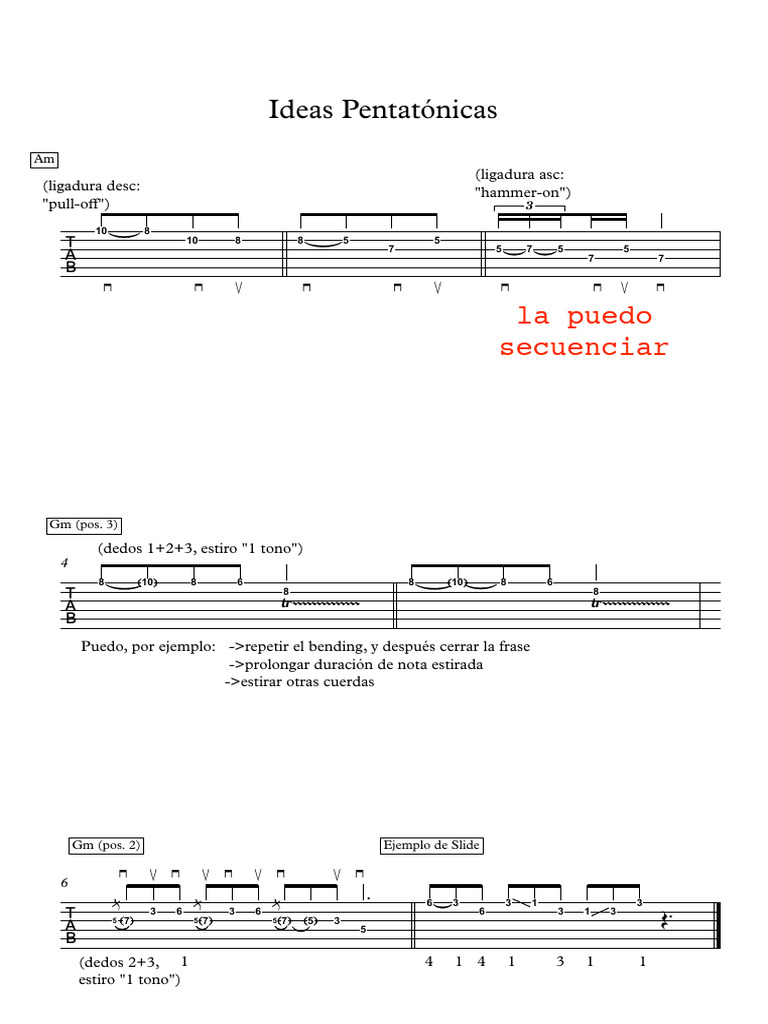 Ideas Penta + Bendings + Frases (Josue) | PDF