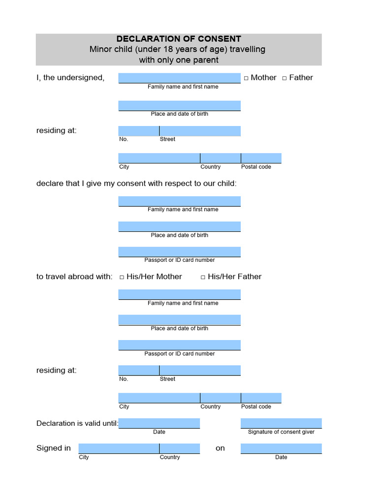 Repteri szulo hozzajarulo nyilatkozat -Declaration of consent | PDF