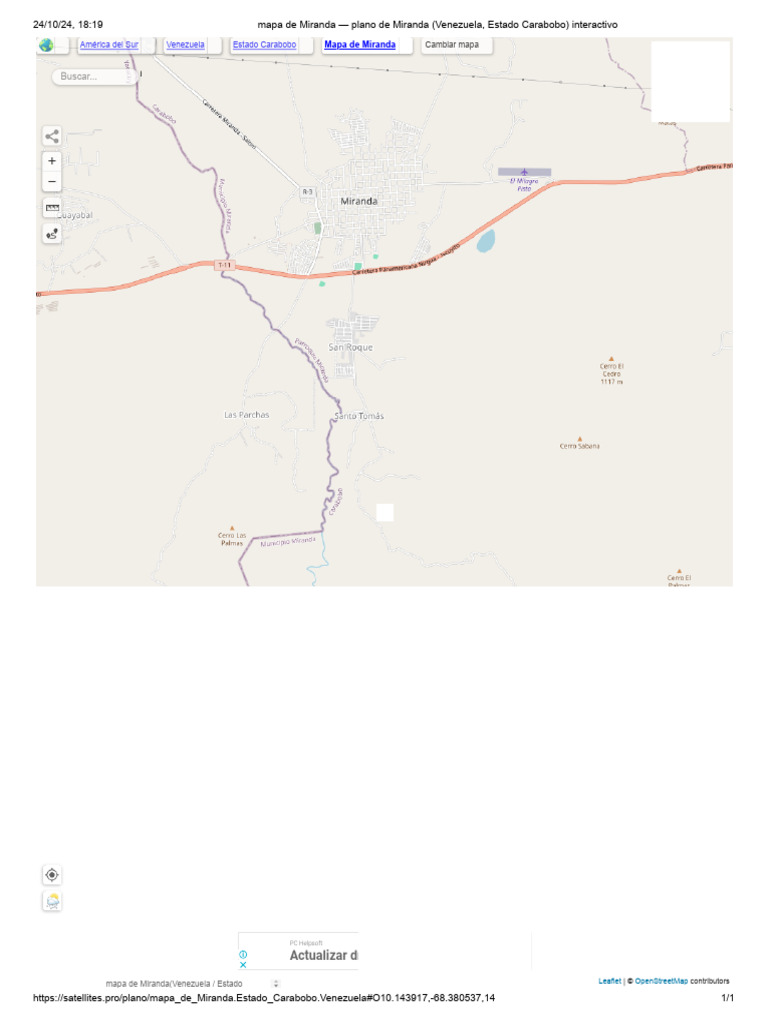 Mapa Interactivo de Miranda, Venezuela | PDF