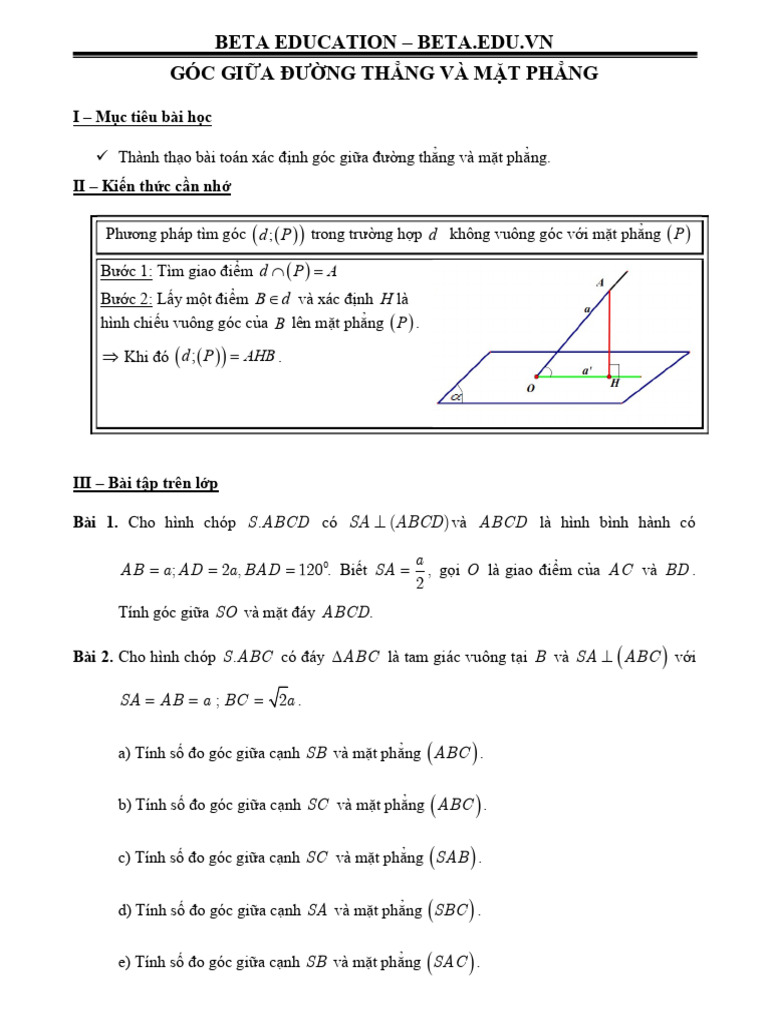 CS1_11.2_CD_H22_GOC GIUA DUONG THANG VA MAT PHANG | PDF