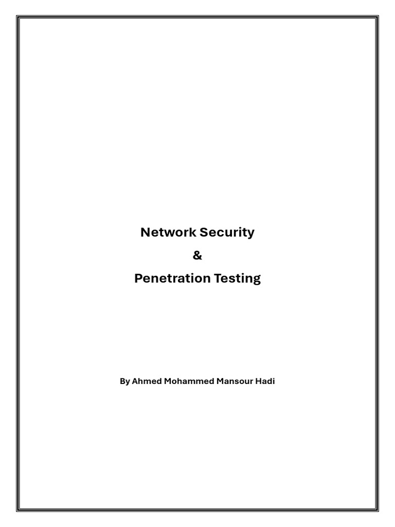 Network Security & Penetration Testing Guide | PDF | Penetration Test ...