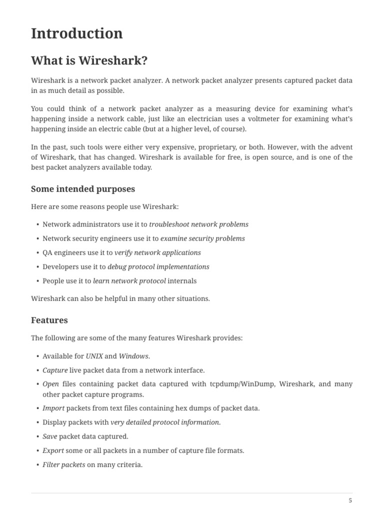 Wireshark: Network Packet Analyzer Guide | PDF | Microsoft Windows | Linux