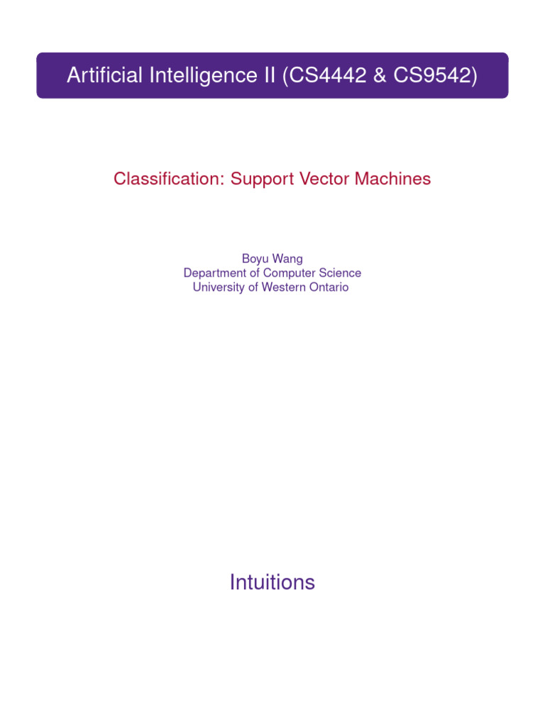 Lecture 7 - SVM | PDF | Support Vector Machine | Applied Mathematics