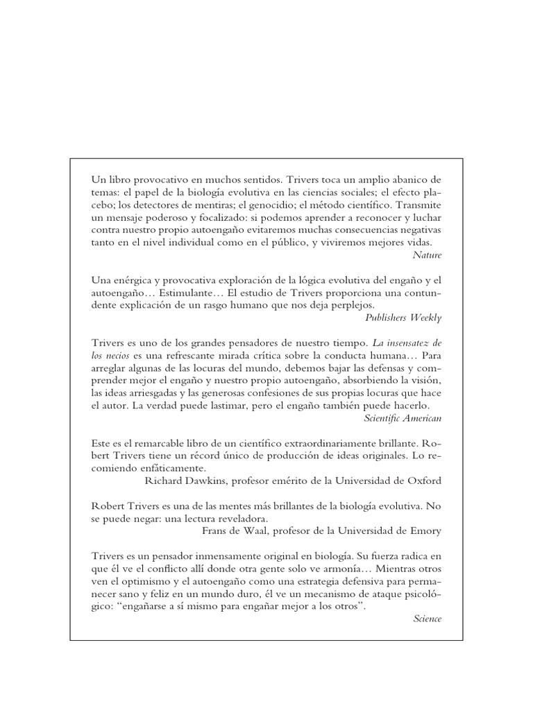 T Rivers | PDF | Evolución | Verdad
