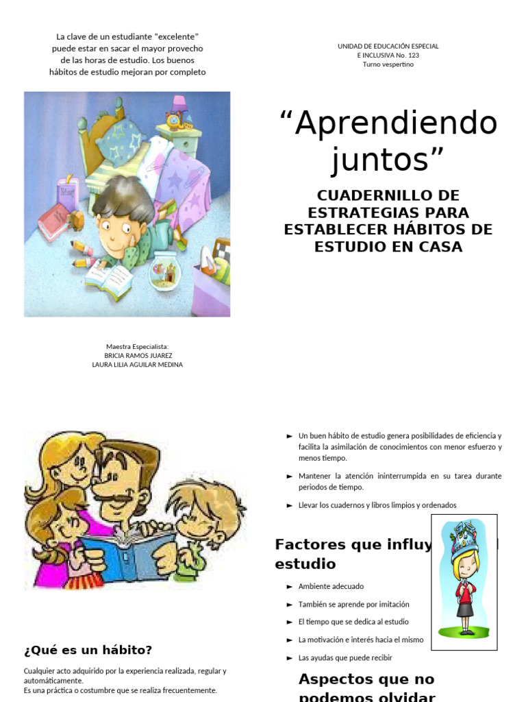 Estrategias de Hábitos de Estudio en Casa | PDF | Maestros | Motivación