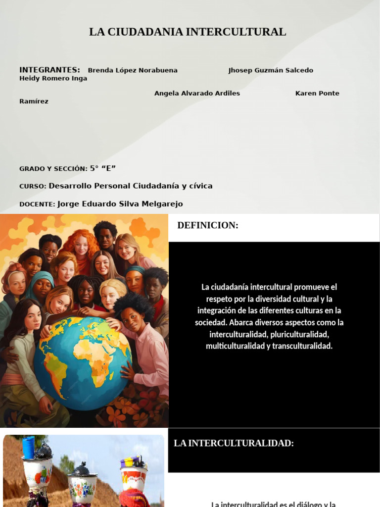 Ciudadanía Intercultural y Diversidad Cultural | PDF ...
