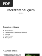 Key Liquid Properties and IMF Effects | PDF | Liquids | Evaporation