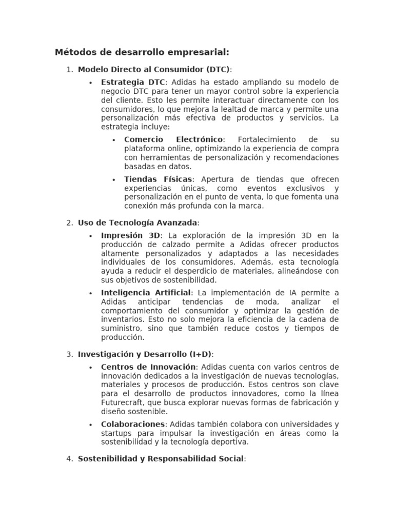 Métodos de Desarrollo Empresarial | PDF | Sustentabilidad | Inteligencia artificial