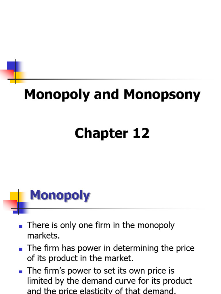 Chapter 12 Monopolyand Monopsony | PDF | Monopoly | Profit (Economics)