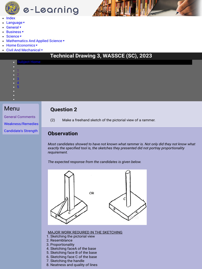TechnicalDrawing3, WASSCE (SC), 2017 1734714127930 | PDF