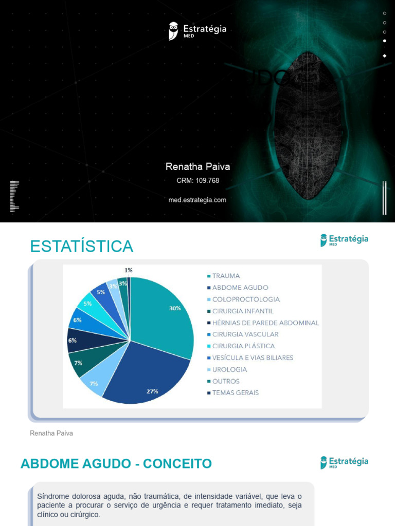 Teste de Carnett em Abdome Agudo | PDF | Dor | Bactérias