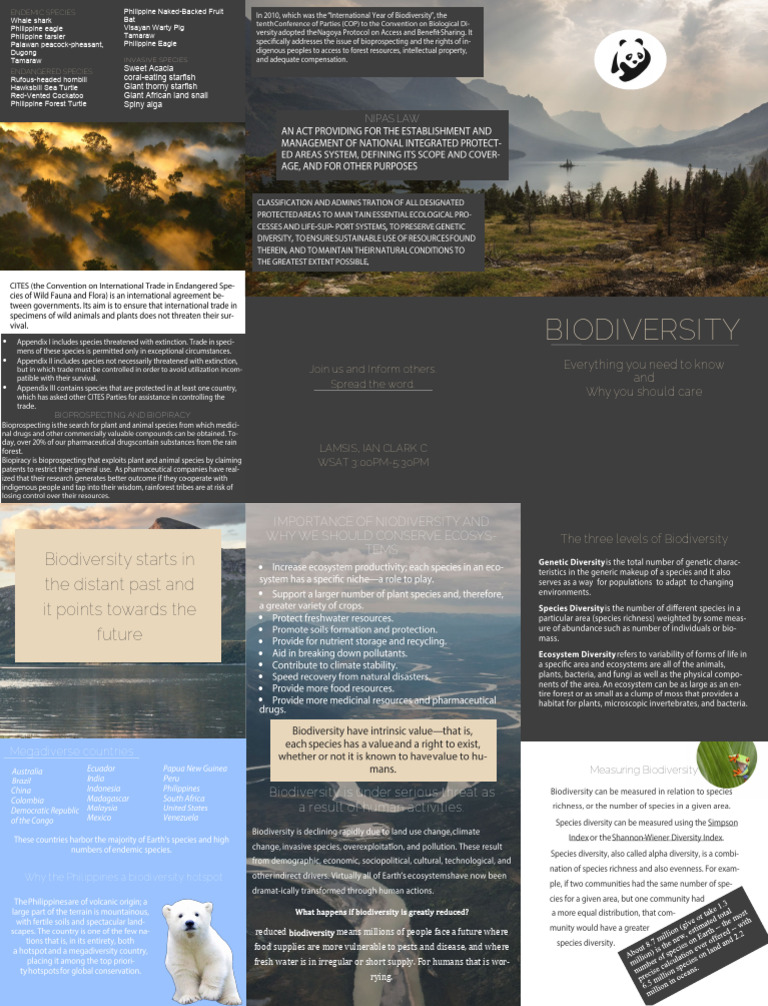 Phamplet science 100 | PDF | Biodiversity | Organisms