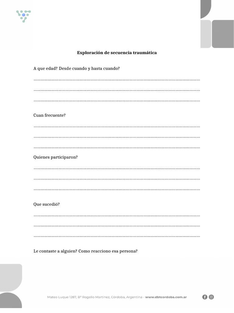 T. Exploracion de Trauma Validar | PDF