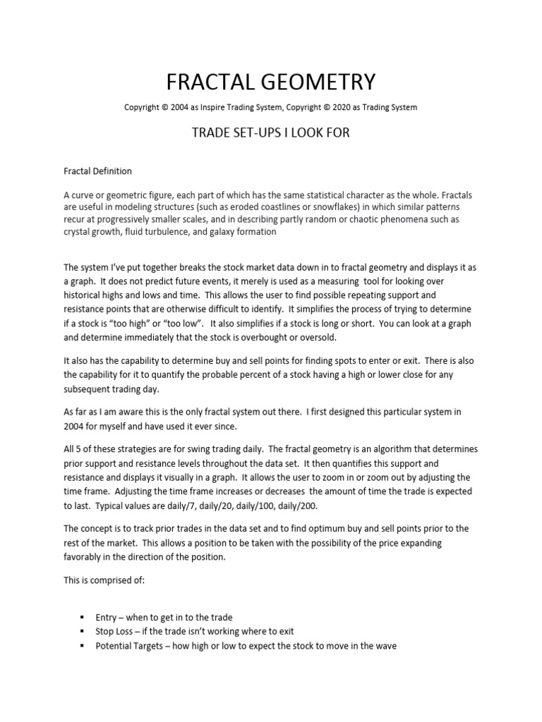 Fractal Graph | PDF | Market Trend | Fractal