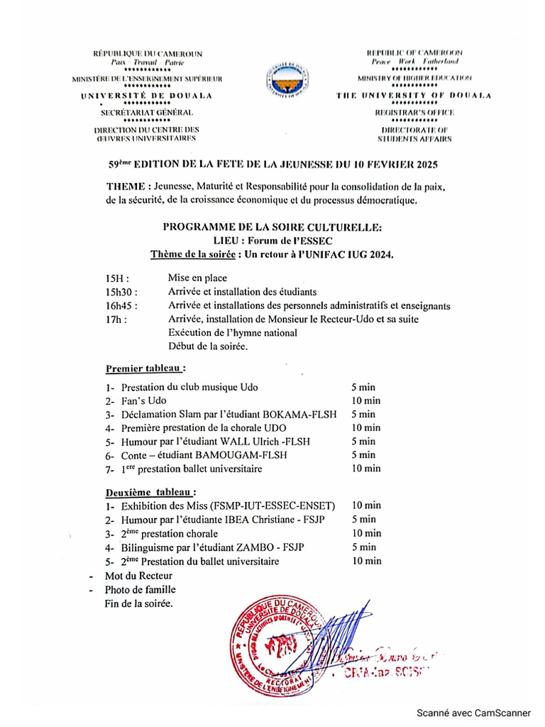 Programme Soirée Culturelle | PDF