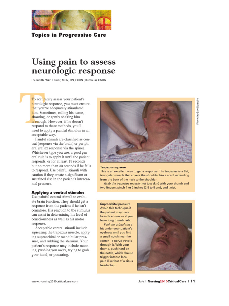 Using Pain To Assess Neurologic Response.4 | PDF | Clinical Medicine ...