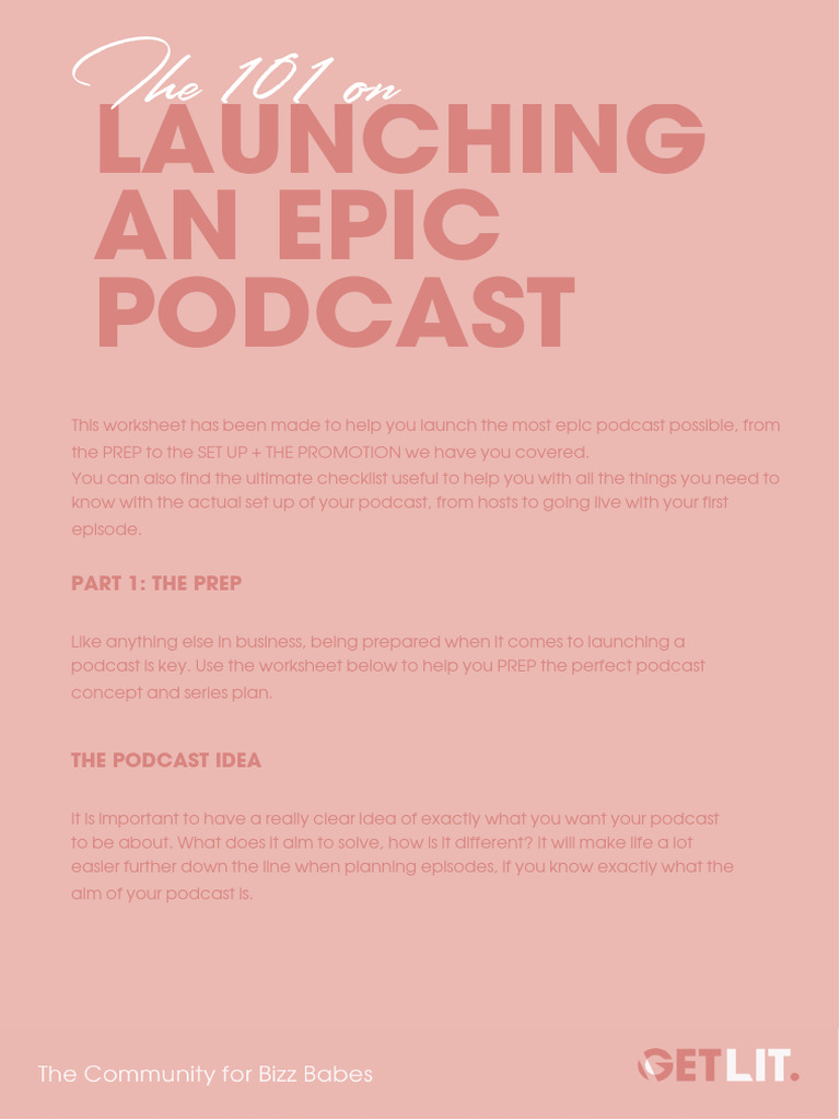 101+Podcast+Worksheet | PDF | Podcast