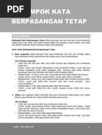 (Soal Materi) Kata Berpasangan Tetap | PDF