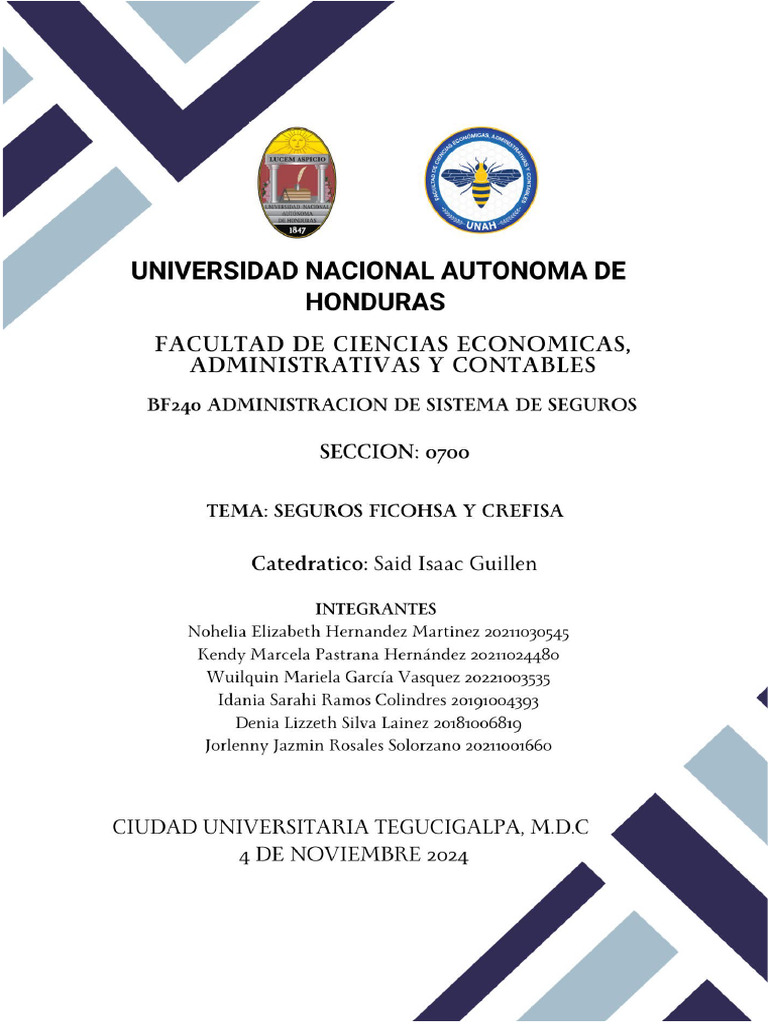 Seguros CREFISA Y FICOHSA | PDF | Seguro | Tarjeta de débito